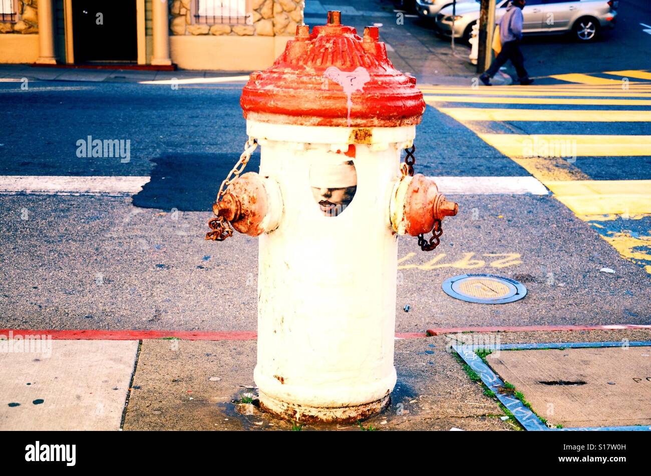 San Francisco California street hydrant fire art Stock Photo - Alamy