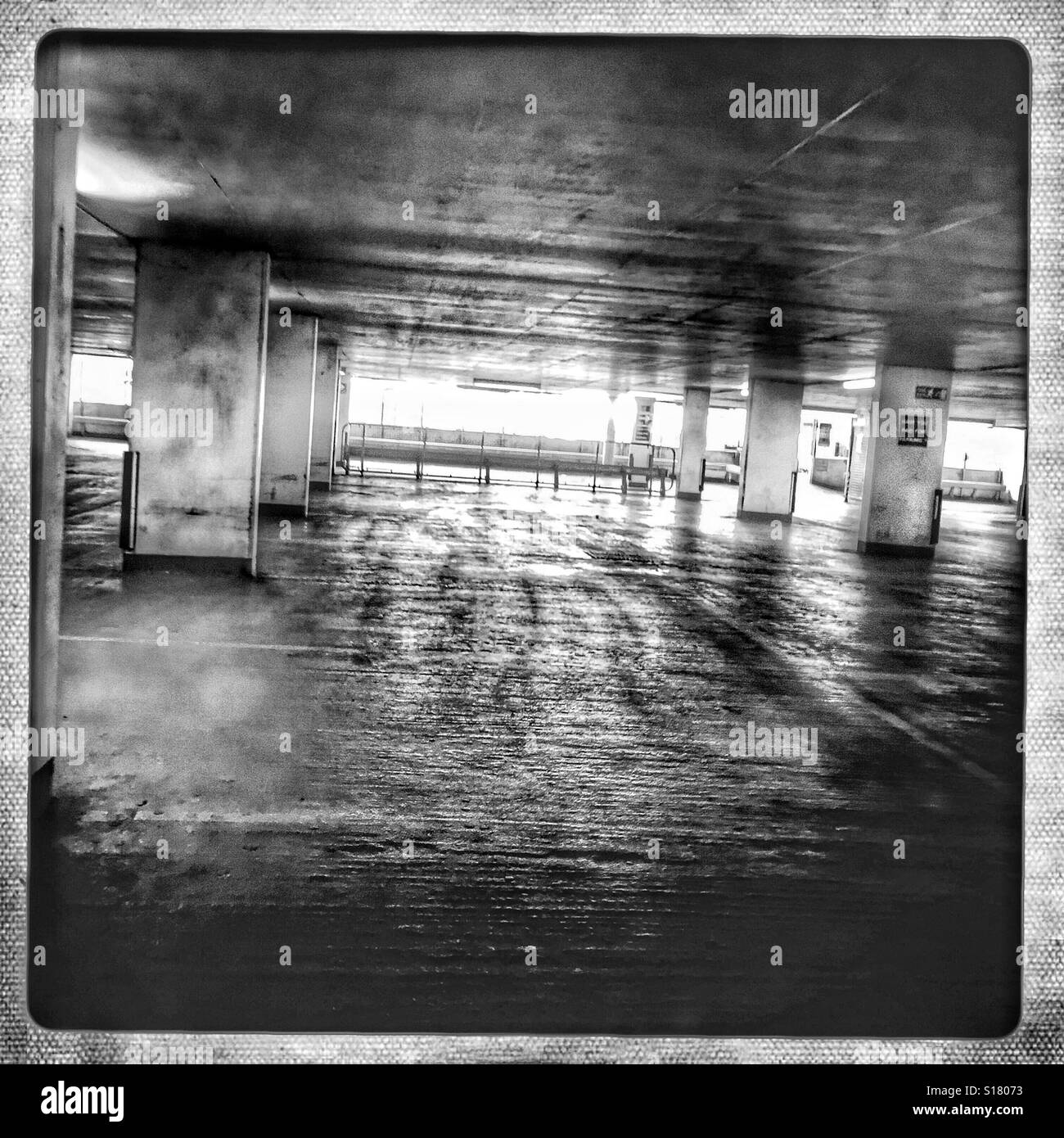 Deserted car park hi-res stock photography and images - Alamy
