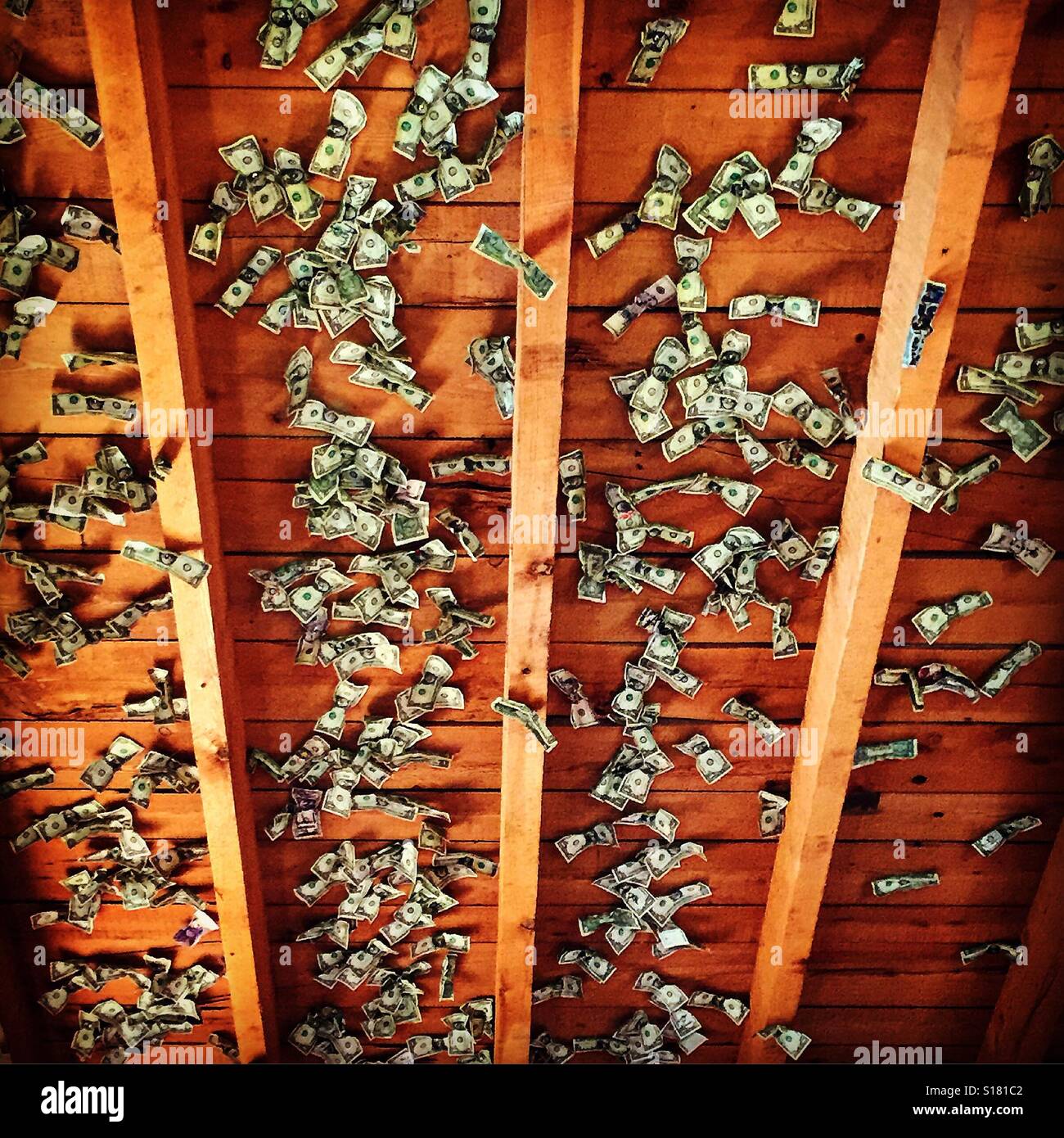 Money on the ceiling Stock Photo - Alamy