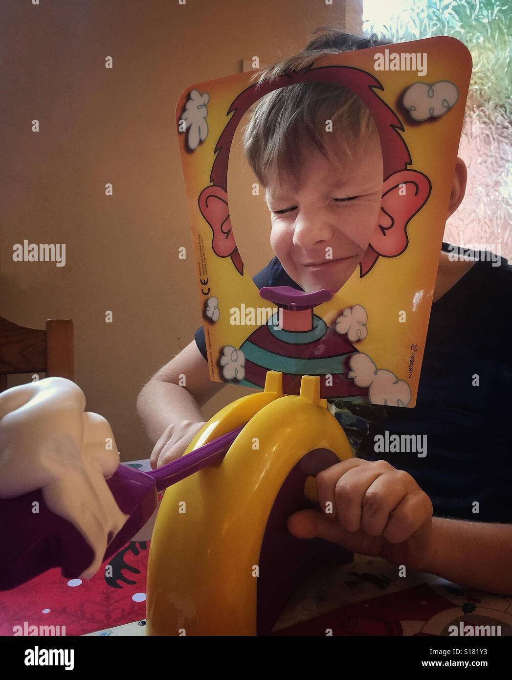Pie Face Game Stock Photo - Alamy