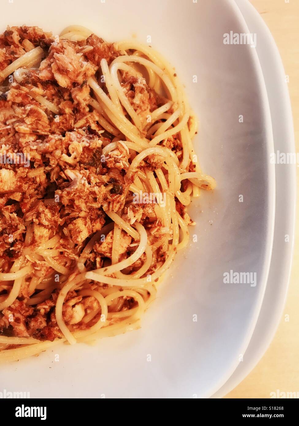 Spaghetti sword fish ragù Stock Photo - Alamy