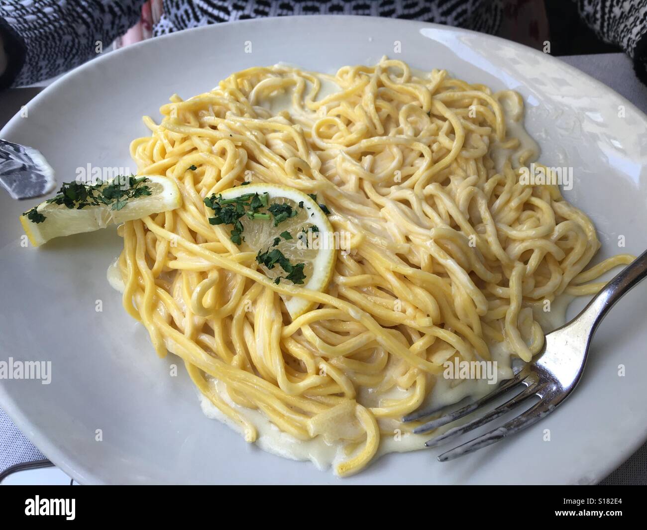 Plate of spaghetti Stock Photo - Alamy