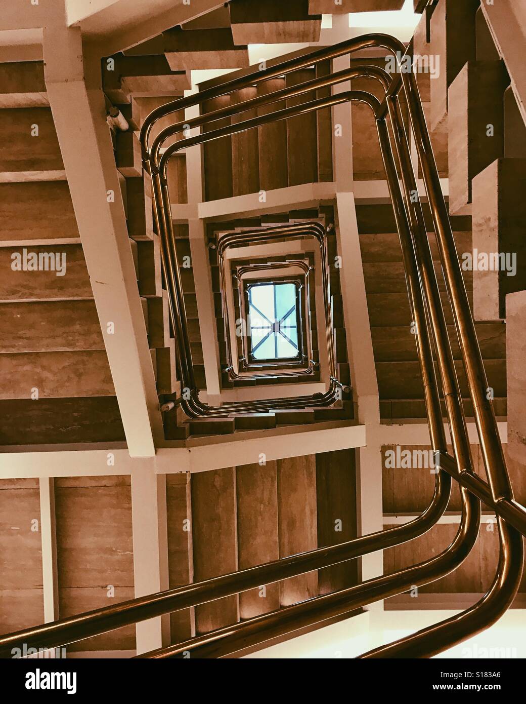 Looking up stair hi-res stock photography and images - Alamy