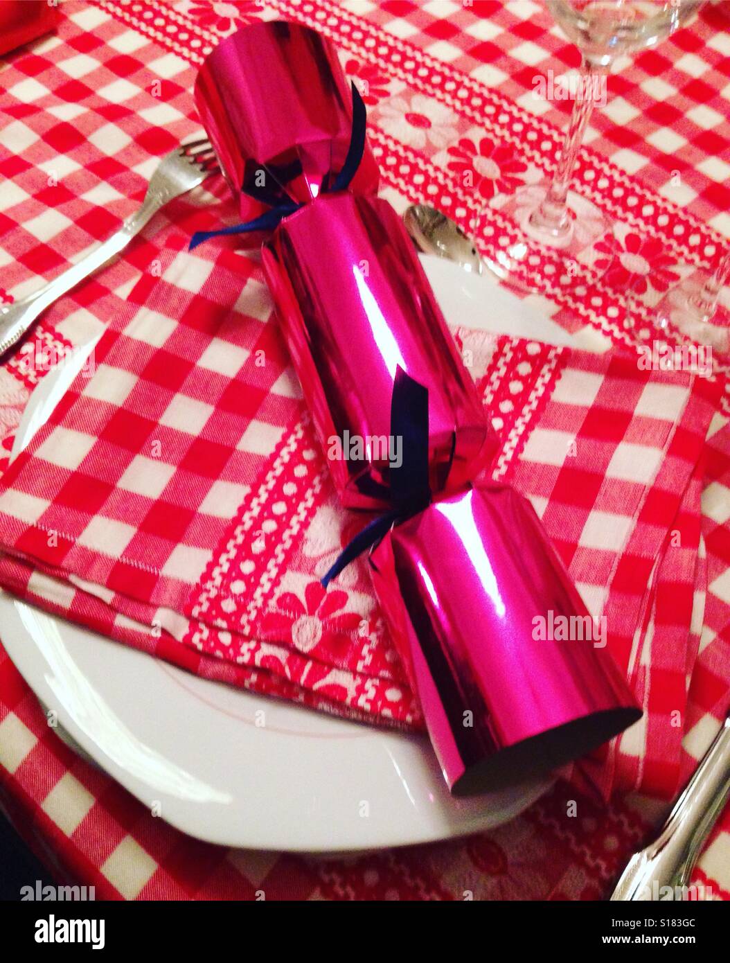 New Year's table Stock Photo - Alamy