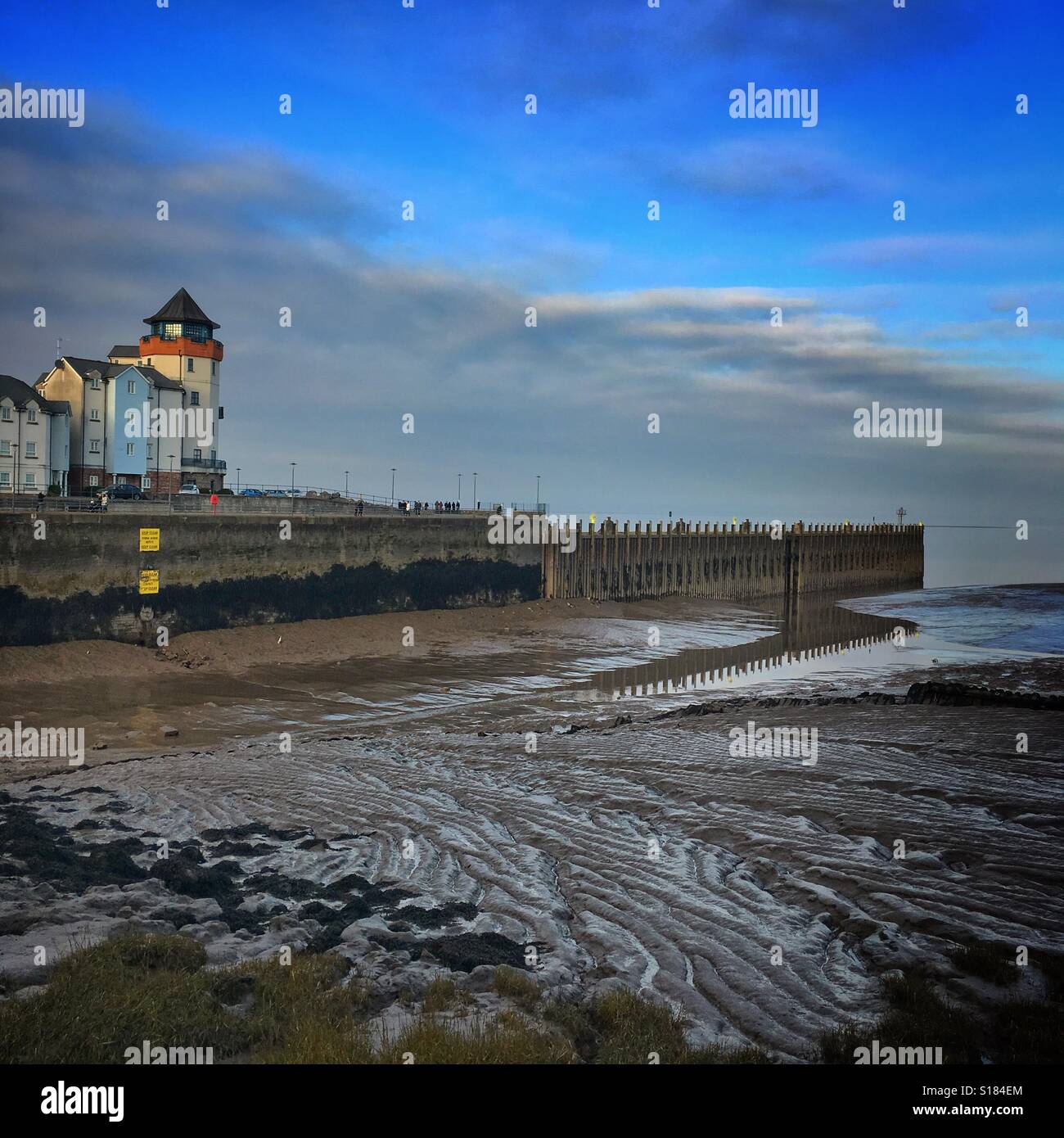 Portishead and old pier, North Somerset, England, UK Stock Photo - Alamy