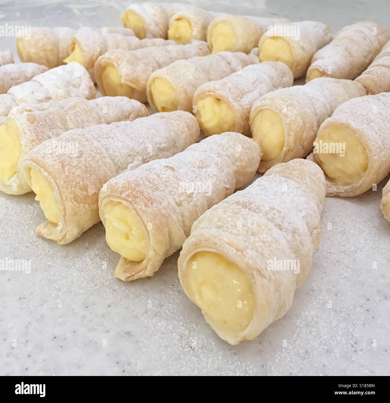 Whipped cream filled rolls hi-res stock photography and images - Alamy