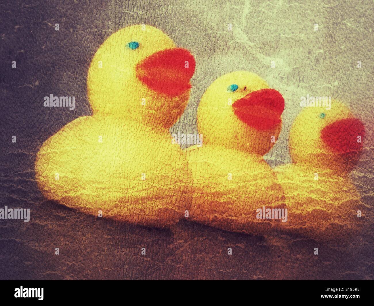 Three toy ducks Stock Photo - Alamy