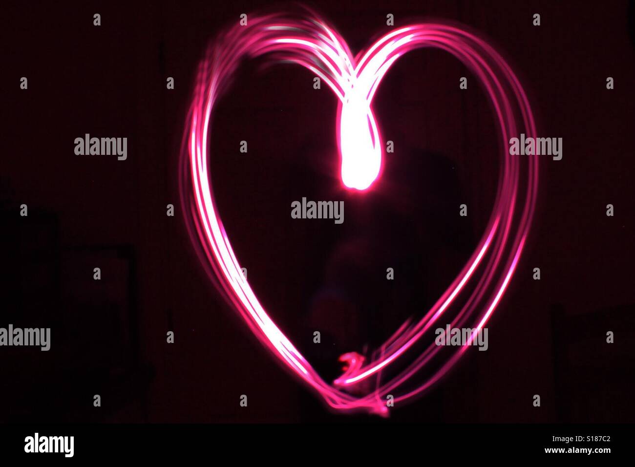 Love light art Stock Photo - Alamy