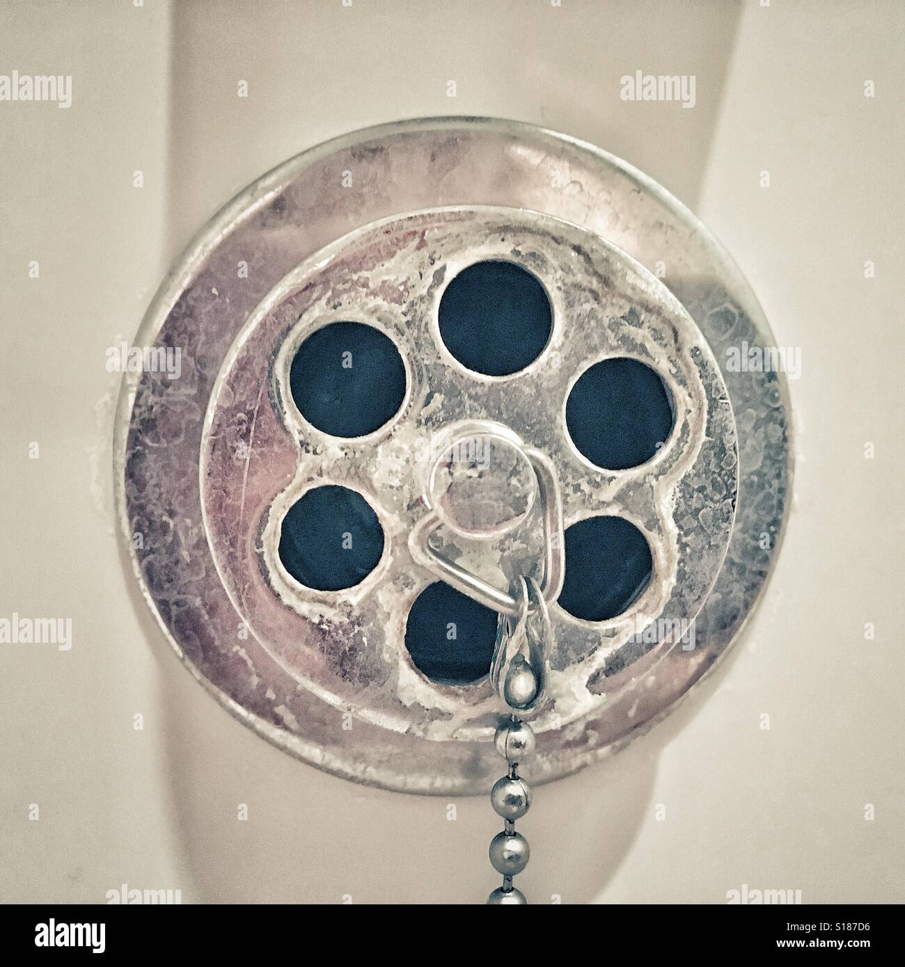 Bathroom Sink Plug Hole High Resolution Stock Photography and Images ...