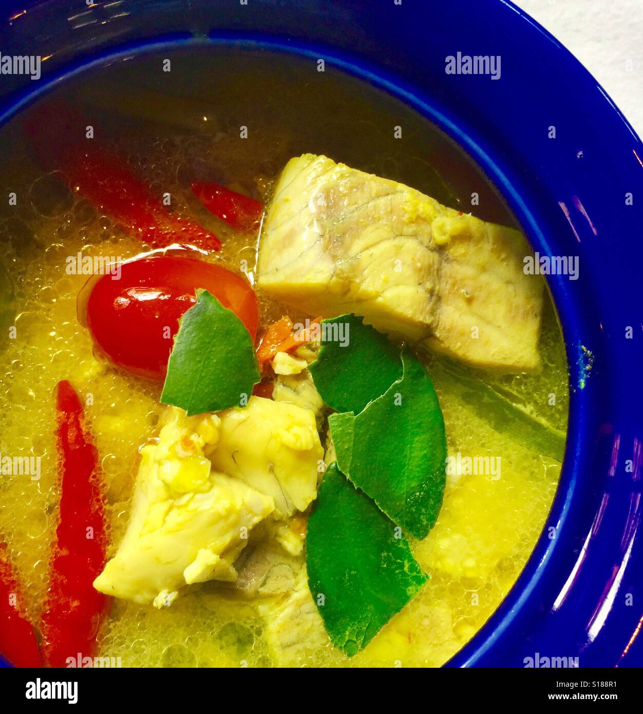Southern style Thai fish curry, Phuket, Thailand Stock Photo - Alamy