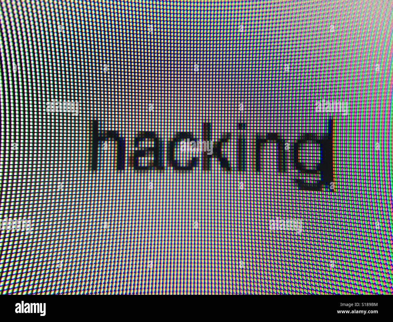 The word hacking hi-res stock photography and images - Alamy
