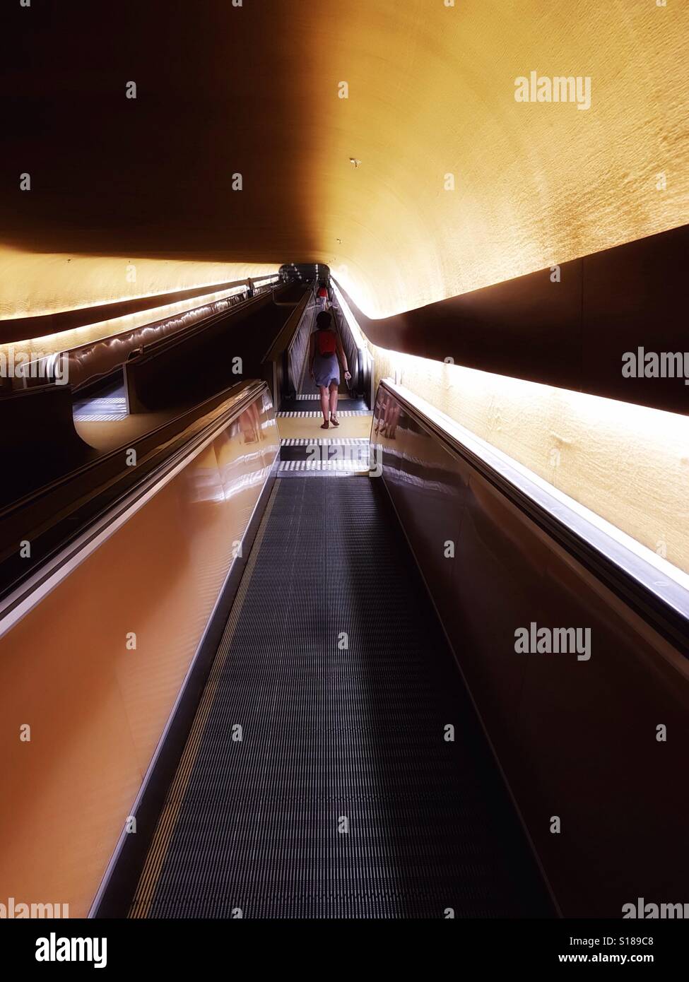 Flat escalator hi-res stock photography and images - Alamy
