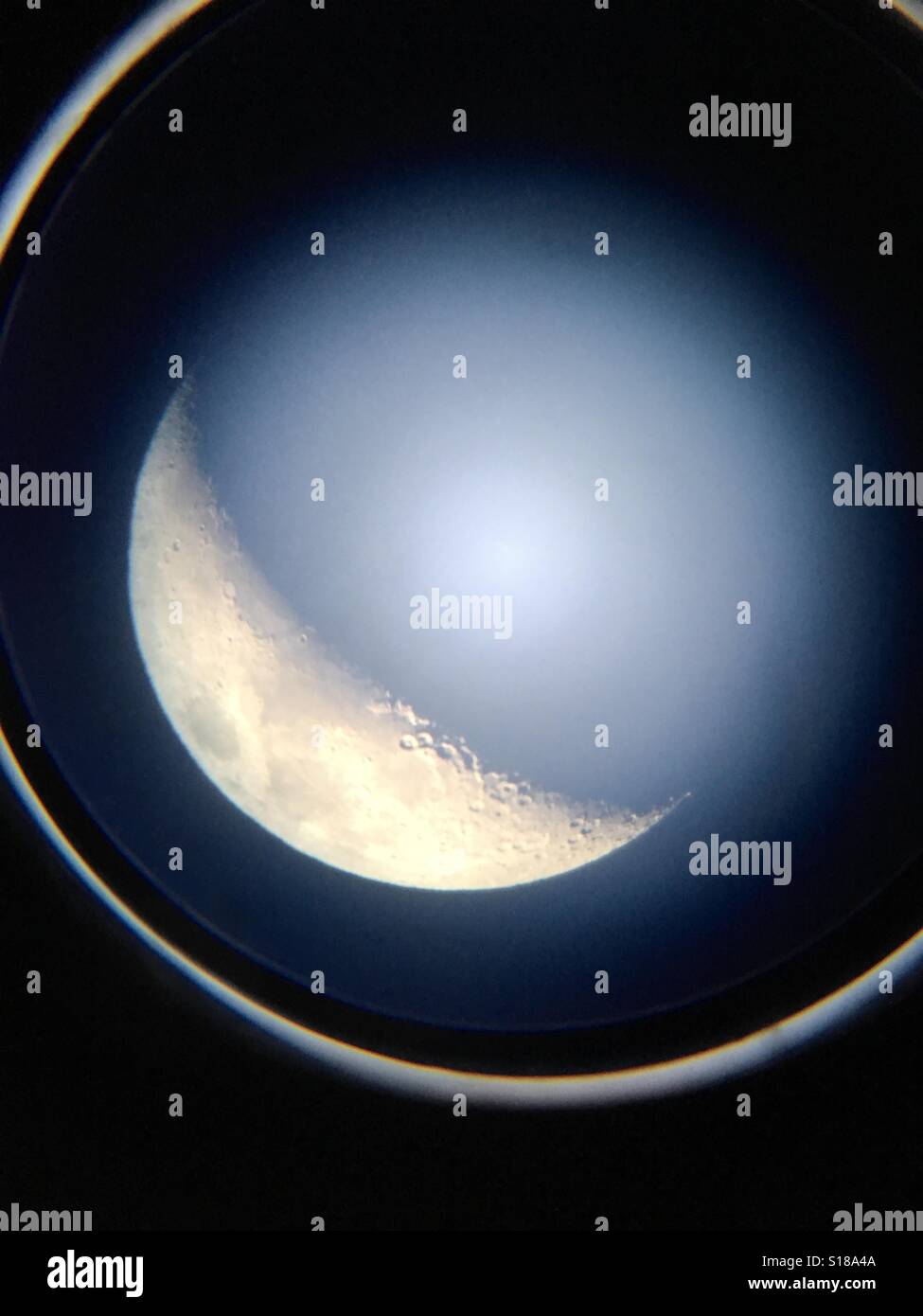Moon through telescope High Resolution Stock Photography and Images - Alamy