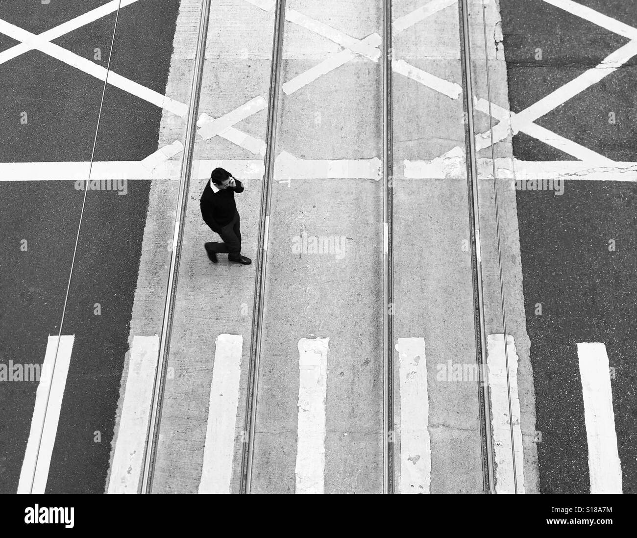 Overhead street view Black and White Stock Photos & Images - Alamy