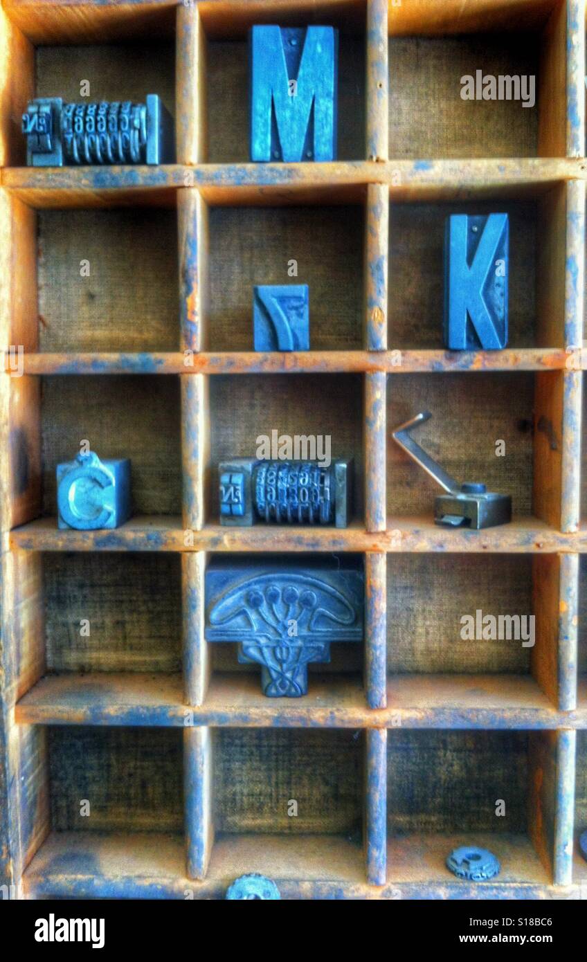 Old typography hi-res stock photography and images - Alamy