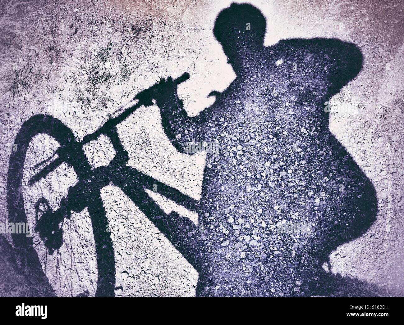 Shadow bike wheels hi-res stock photography and images - Alamy
