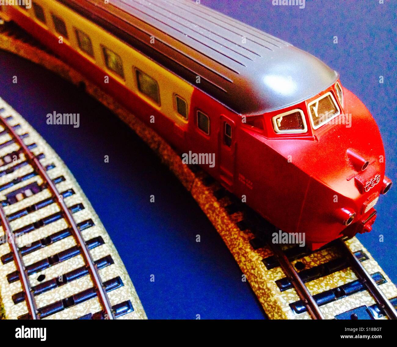 Marklin Trans Europe Express model train set Stock Photo - Alamy