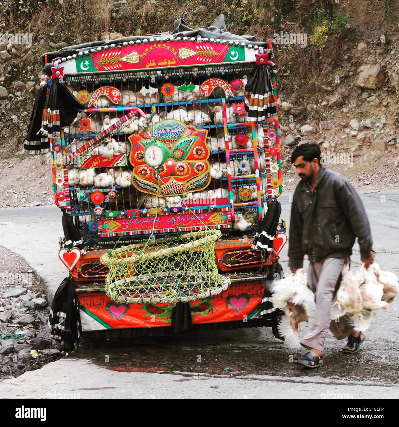 Chicken poultry truck hi-res stock photography and images - Alamy