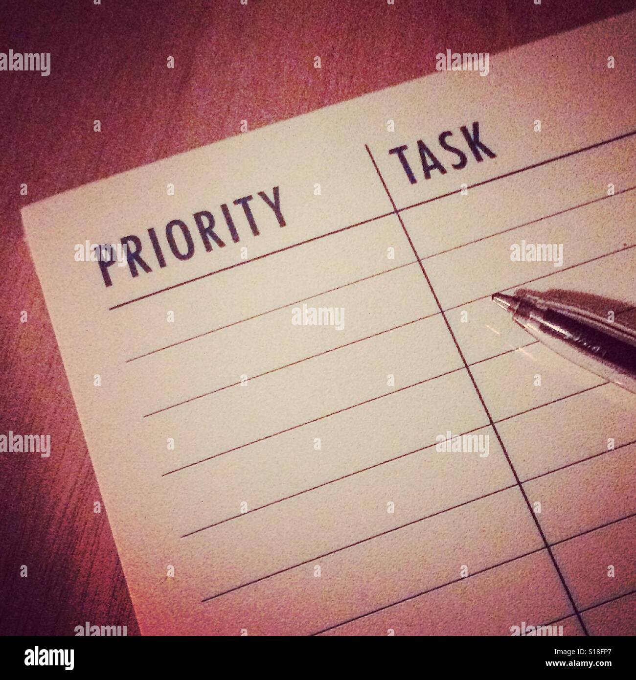 Task List High Resolution Stock Photography and Images - Alamy