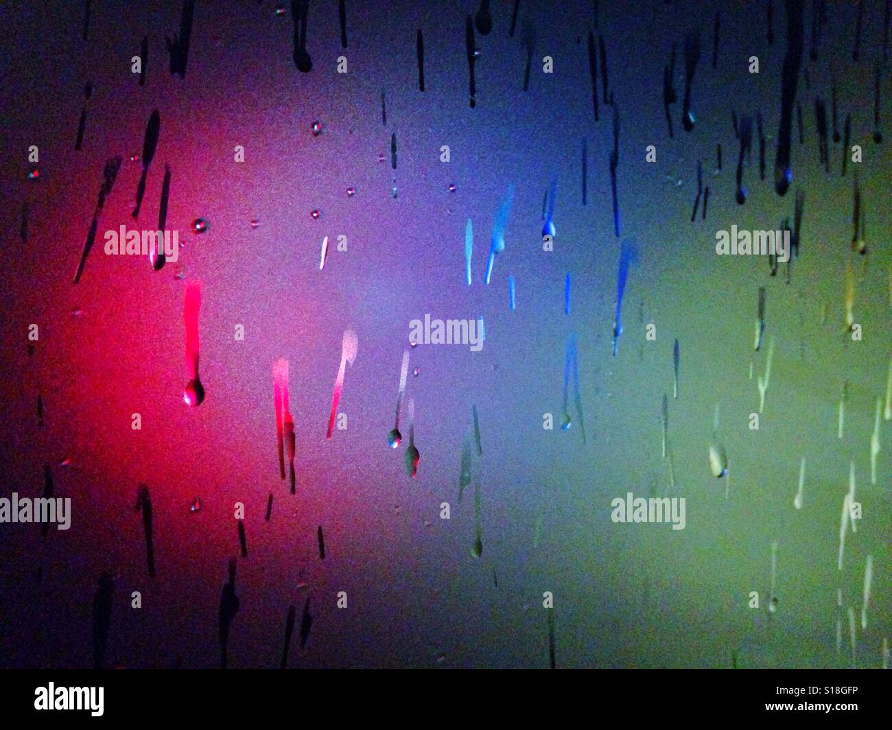 Abstract background of colors behind foggy glass with drops Stock Photo ...