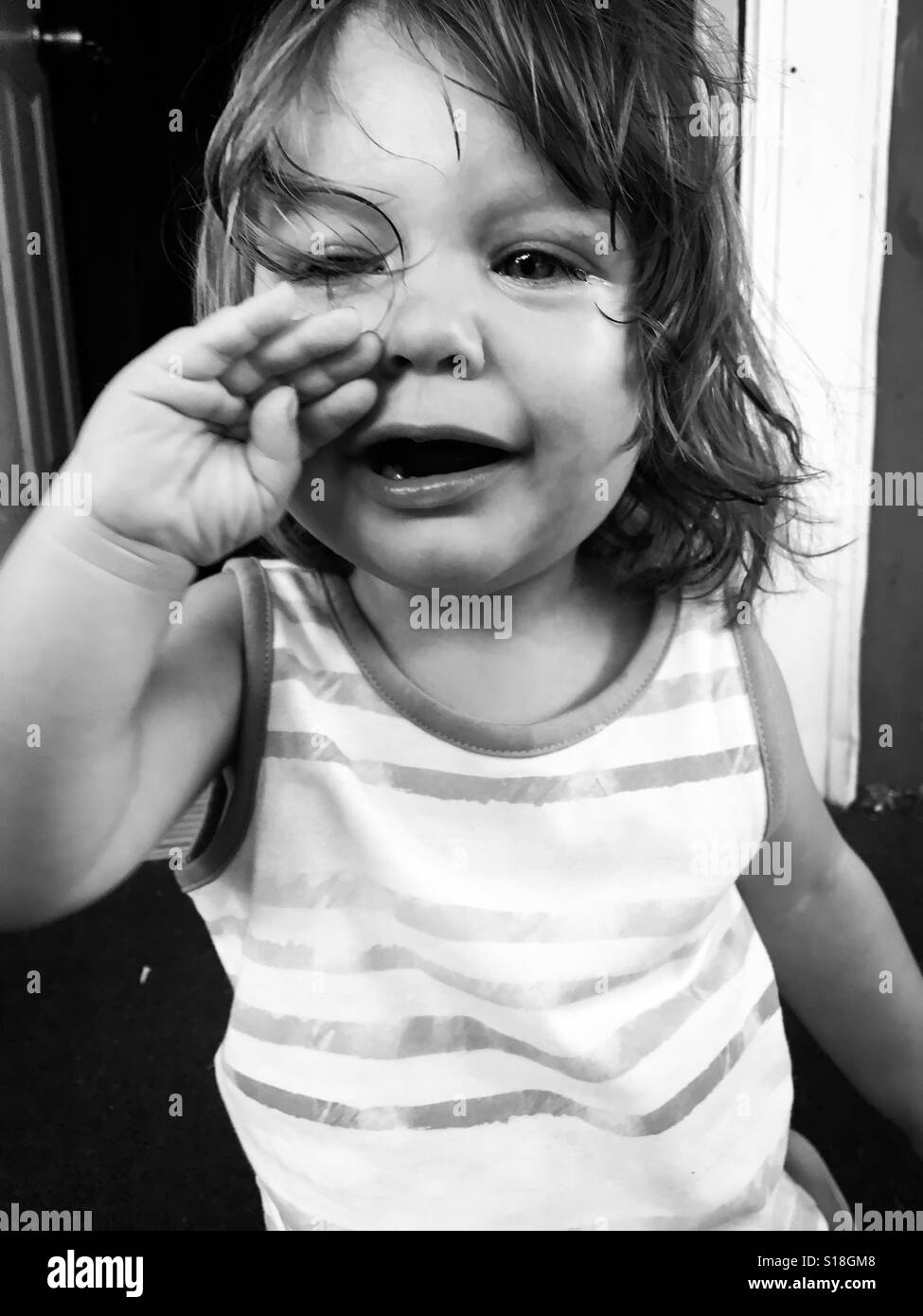 Sad cries Black and White Stock Photos & Images - Alamy