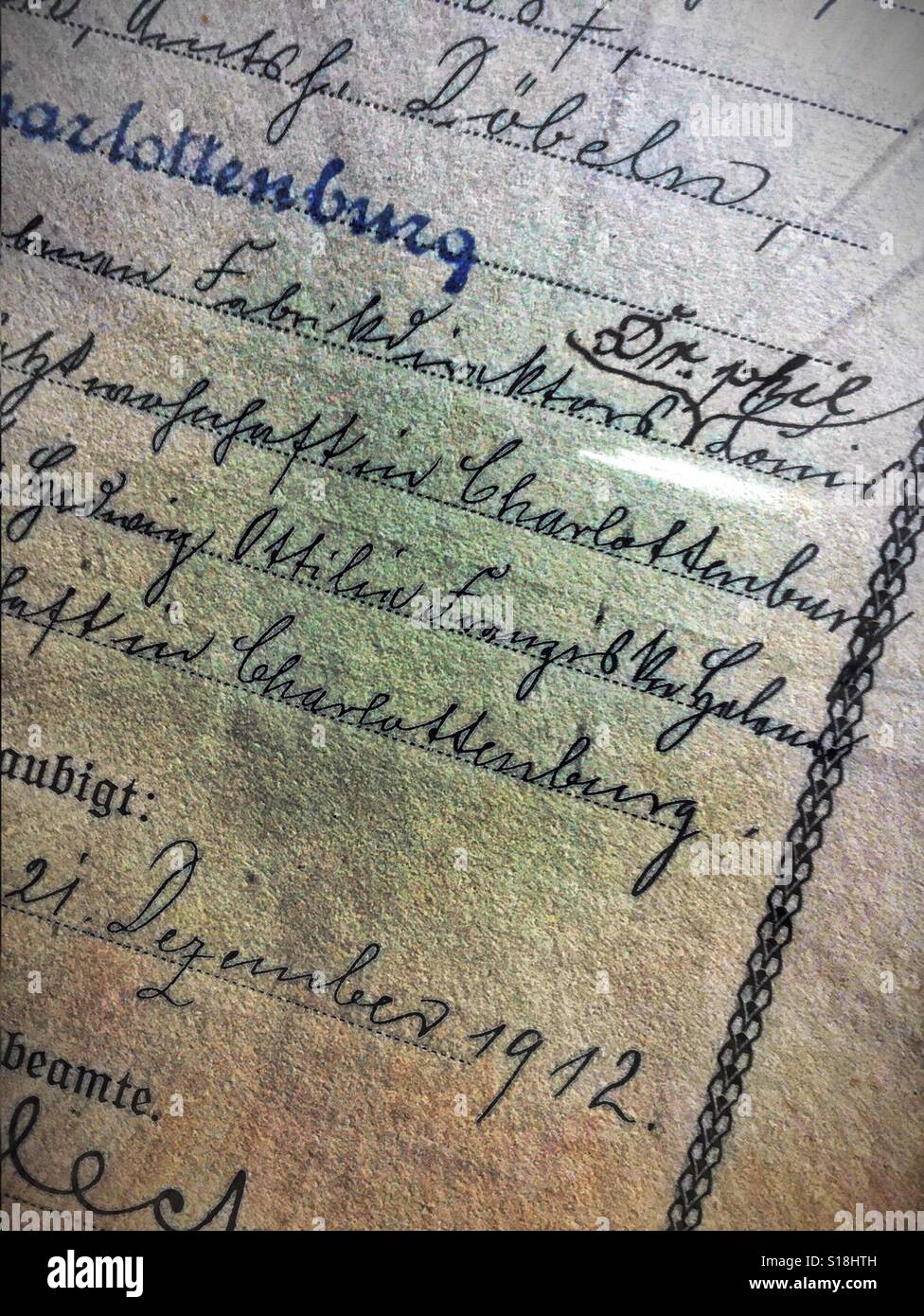 History old writing hi-res stock photography and images - Alamy