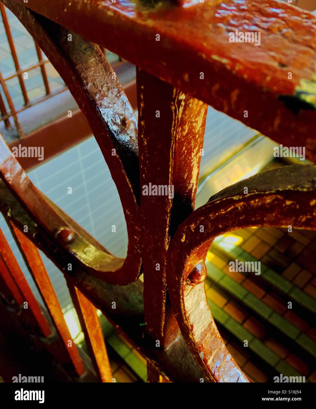 Old rusty wrought iron fence hi-res stock photography and images - Alamy