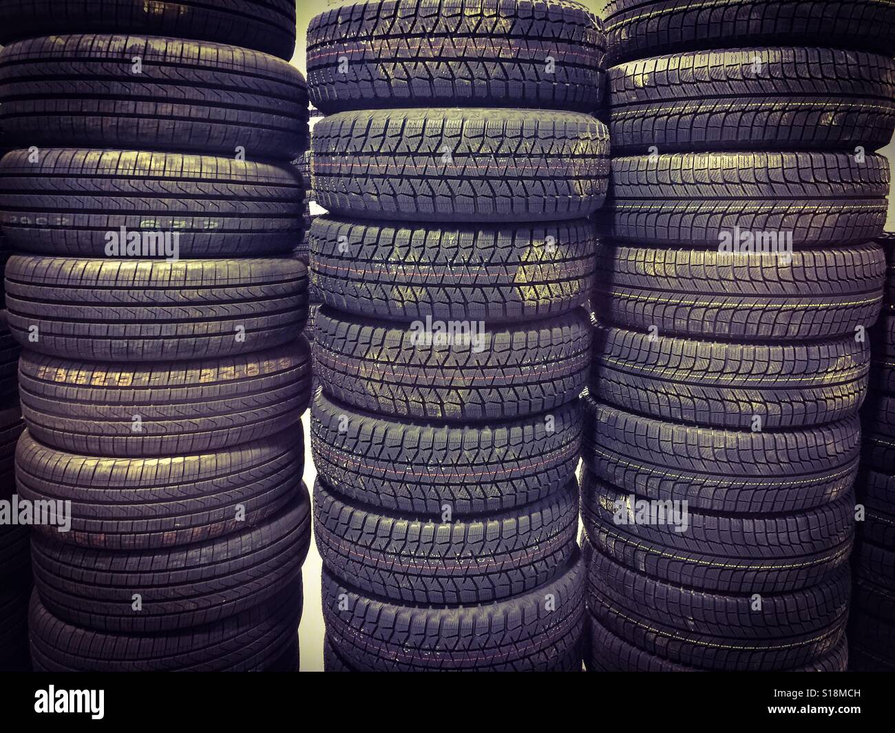 Three black tires hi-res stock photography and images - Alamy