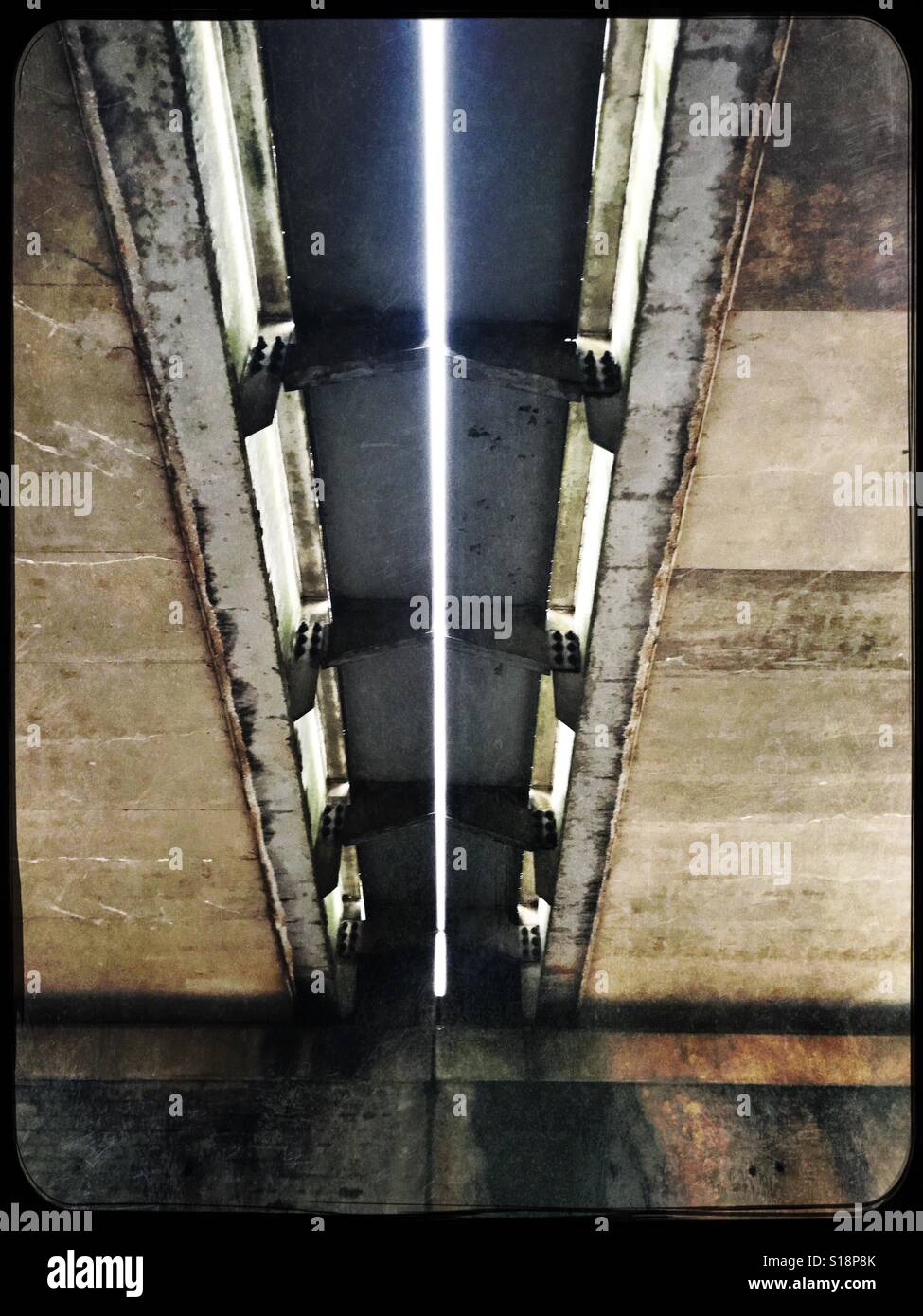 Railway bridge soffit Stock Photo - Alamy