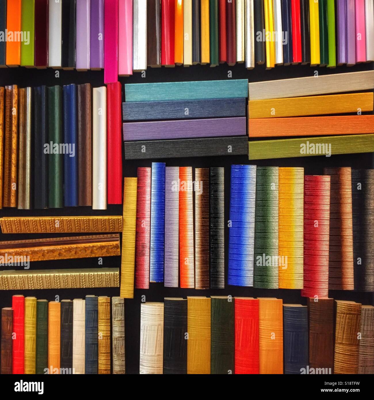 Picture frames samples Stock Photo - Alamy