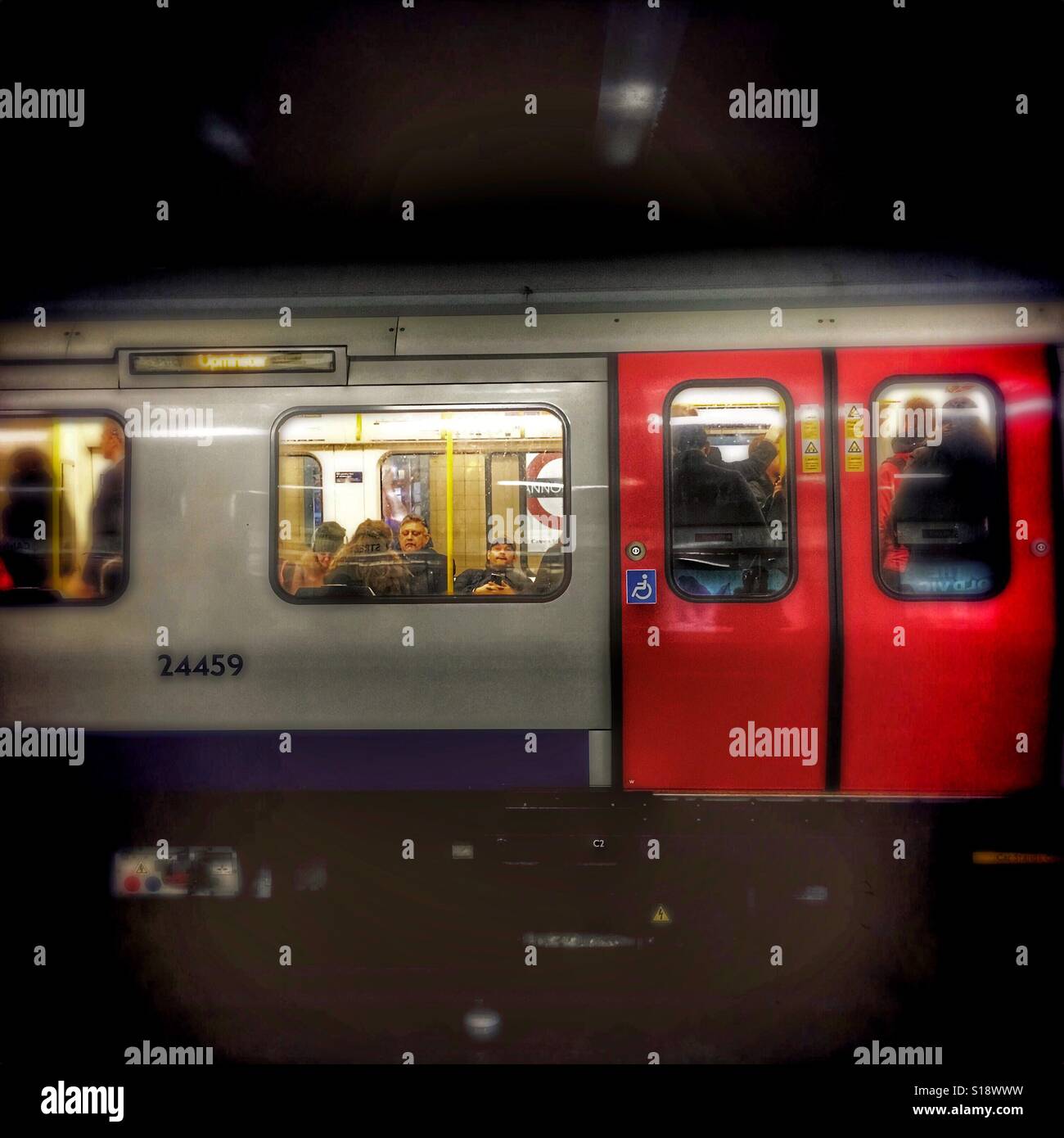 Busy tube journey hi-res stock photography and images - Alamy