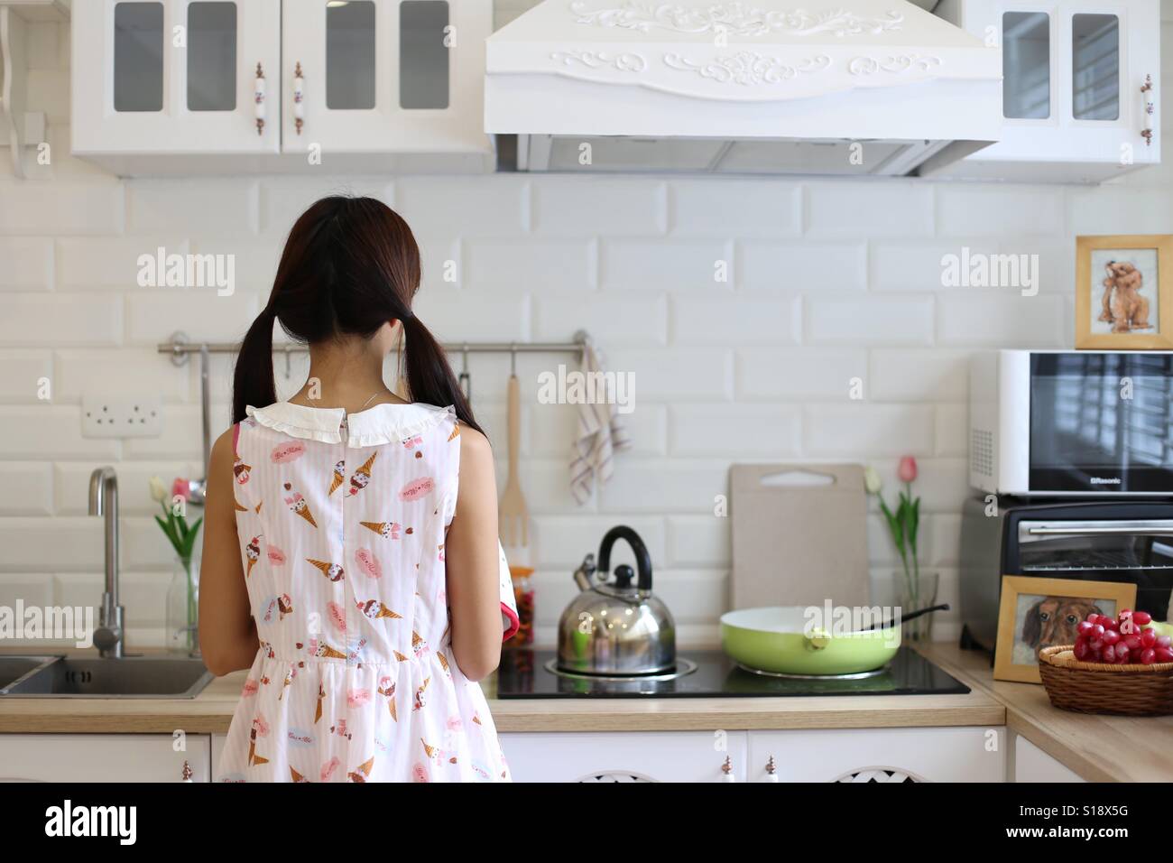 In the kitchen Stock Photo - Alamy