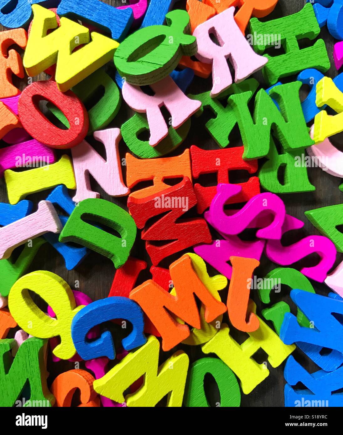 Blue english alphabet letters hi-res stock photography and images - Alamy