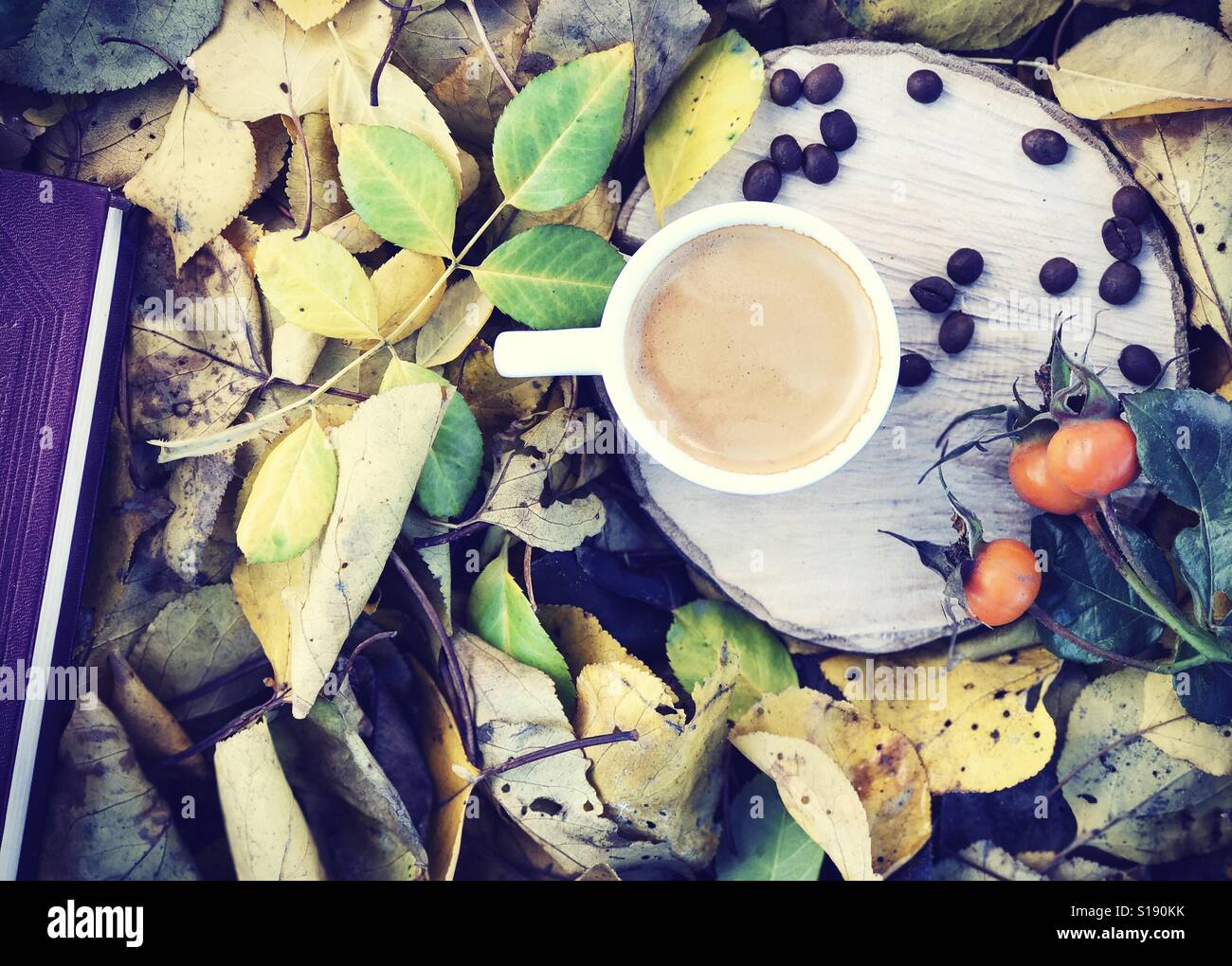 Cup of coffee, vintage toning Stock Photo - Alamy
