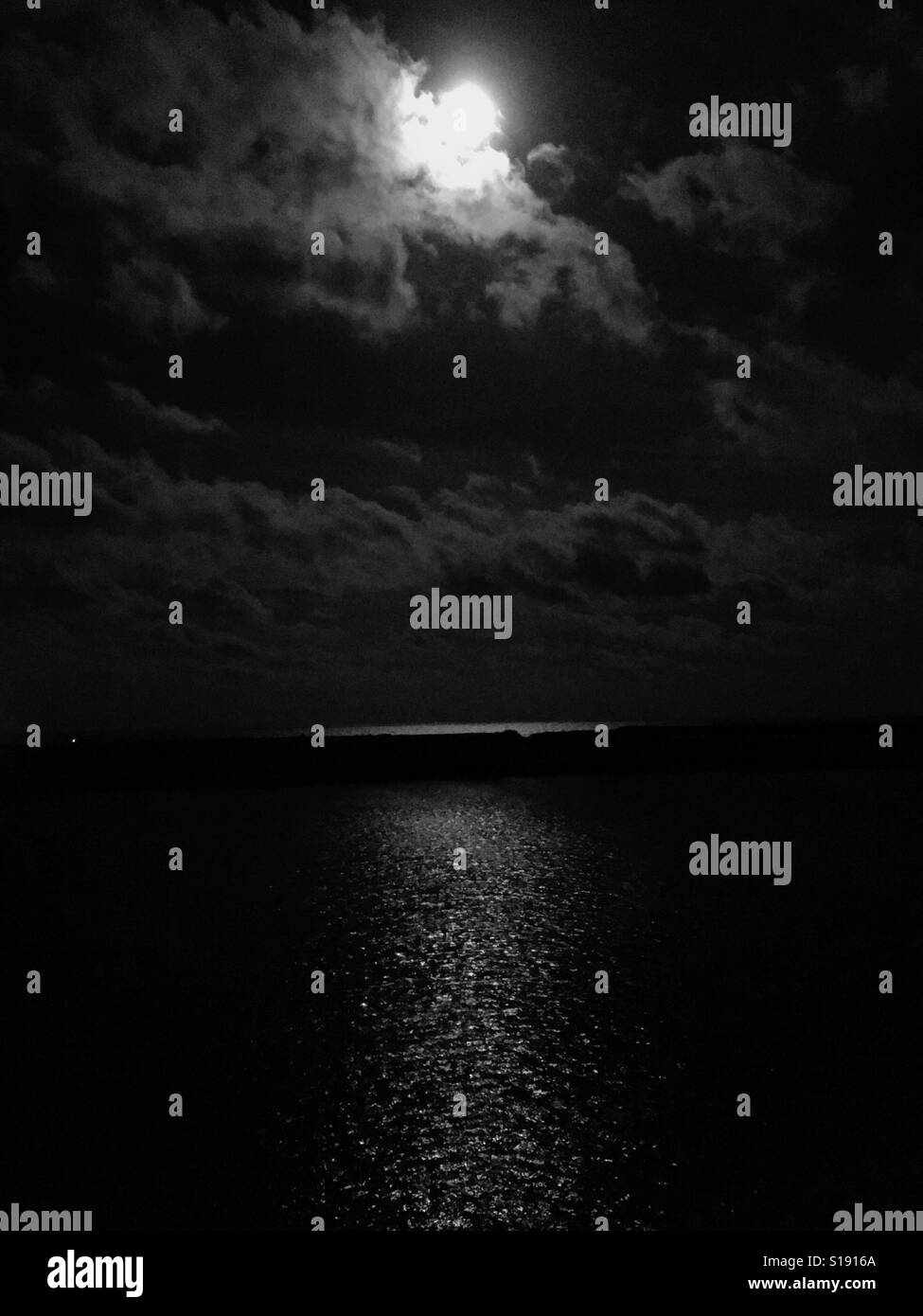 Shimmering moonlight Black and White Stock Photos & Images - Alamy