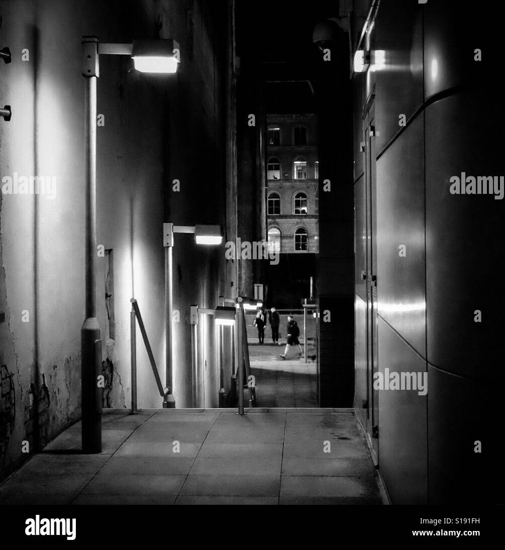 Leeds by night Black and White Stock Photos & Images - Alamy