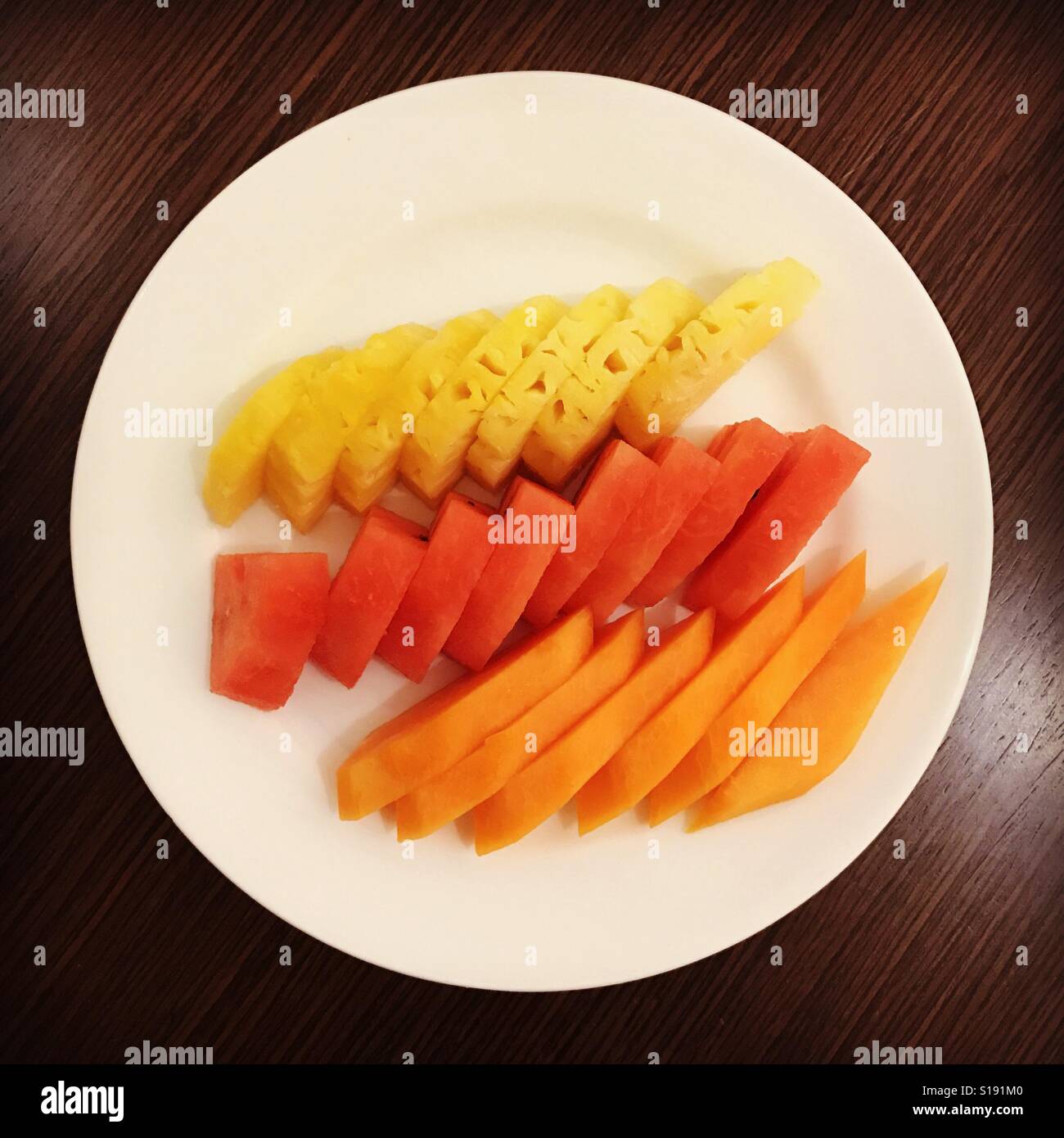 A plate of fresh fruits Stock Photo - Alamy