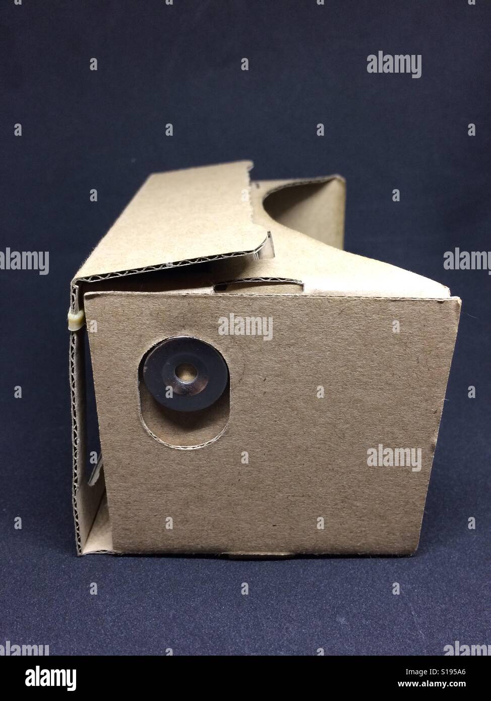 Google cardboard VR side view Stock Photo - Alamy