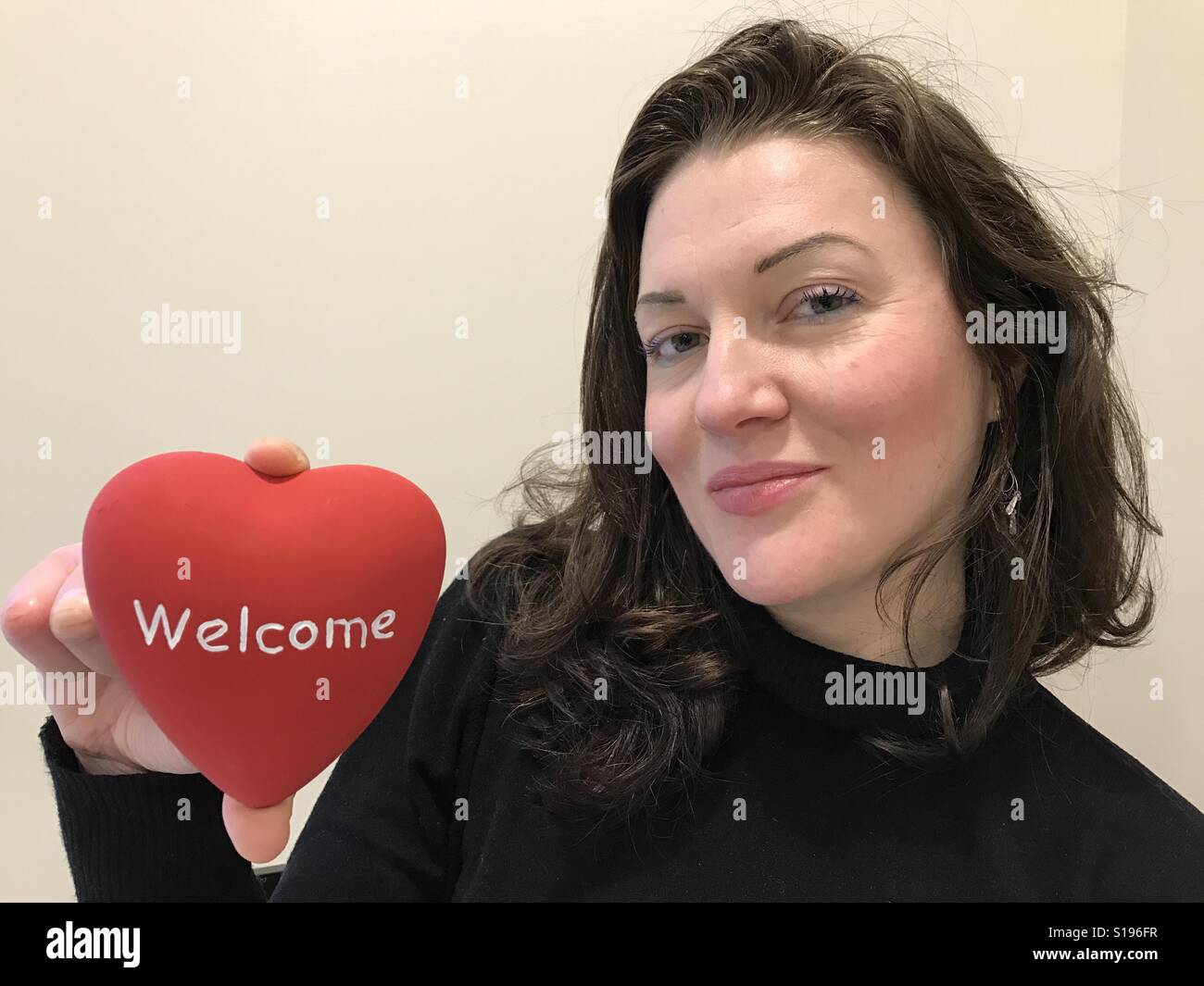 Welcome girl hi-res stock photography and images - Alamy