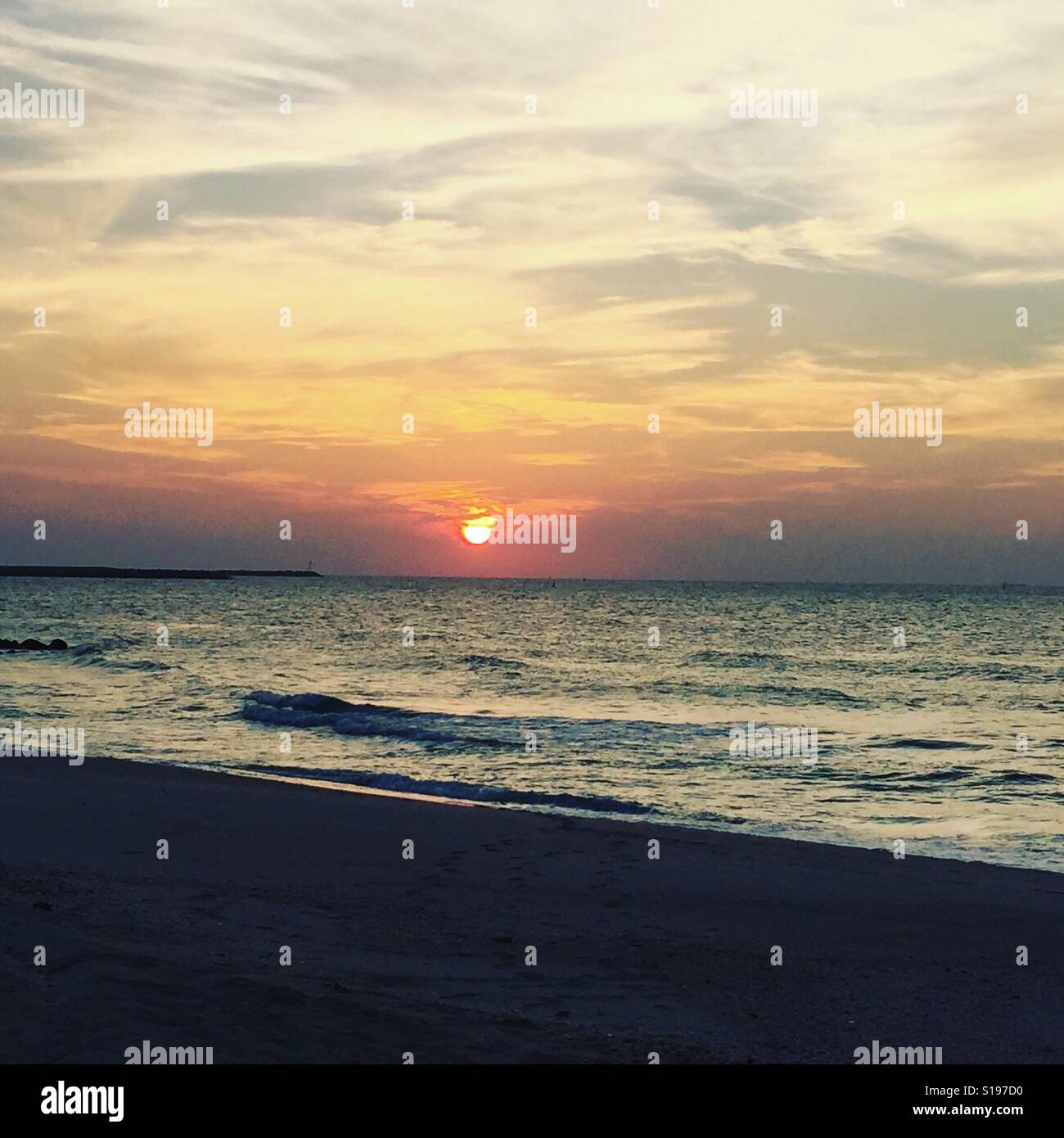 Sunset ,sky ,sea Stock Photo - Alamy