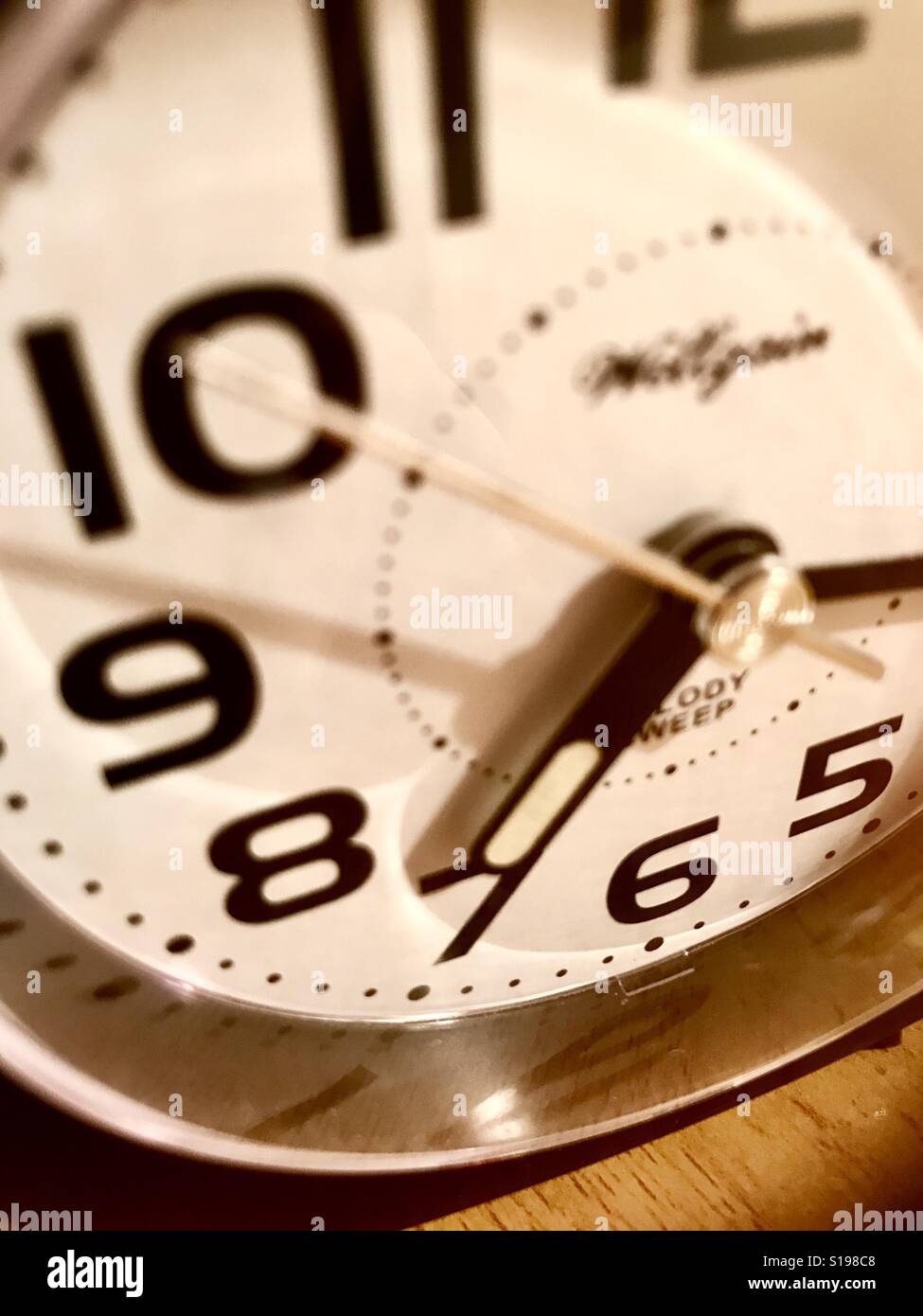 Clock. Close view Stock Photo - Alamy
