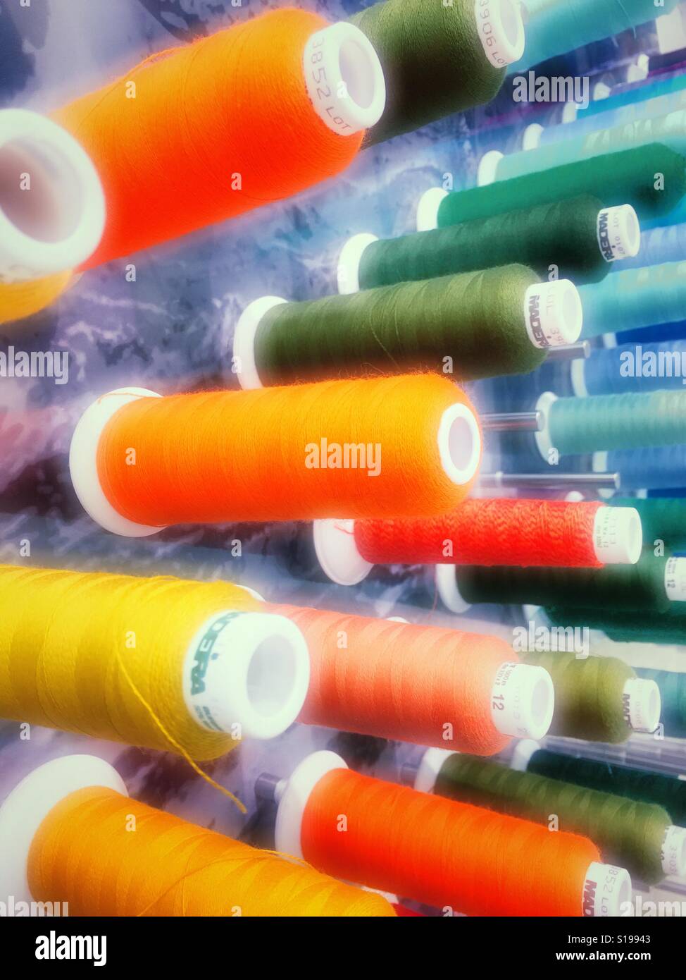 Thread Spools Stock Photo - Alamy