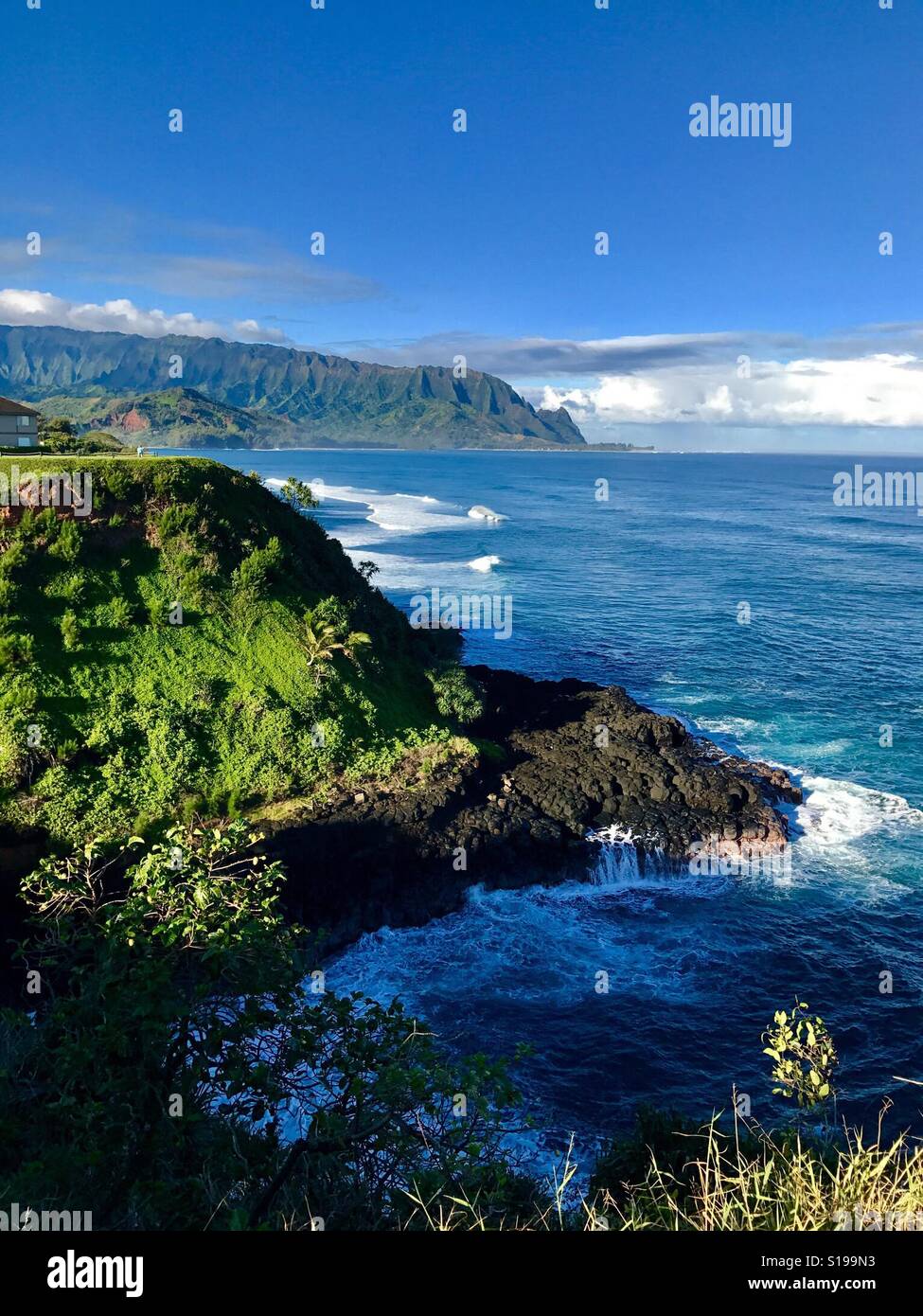 Cliffs on Kauai Stock Photo - Alamy