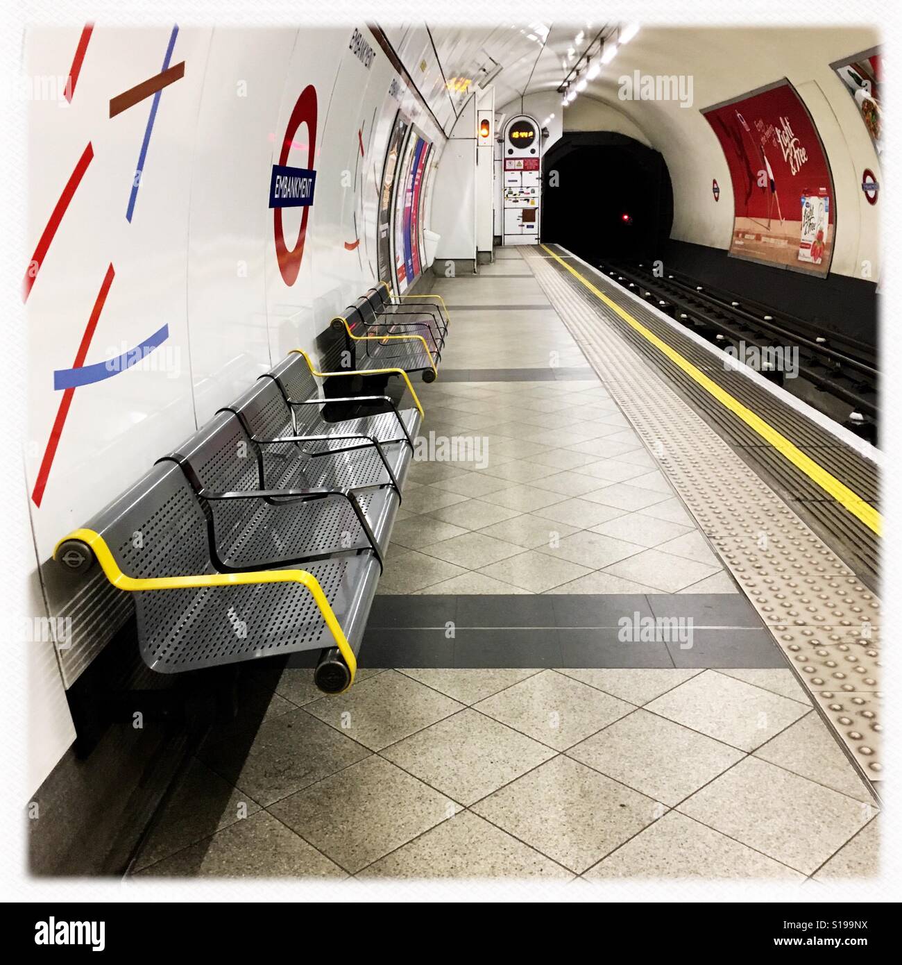 Embankment Underground Tube Station High Resolution Stock Photography ...