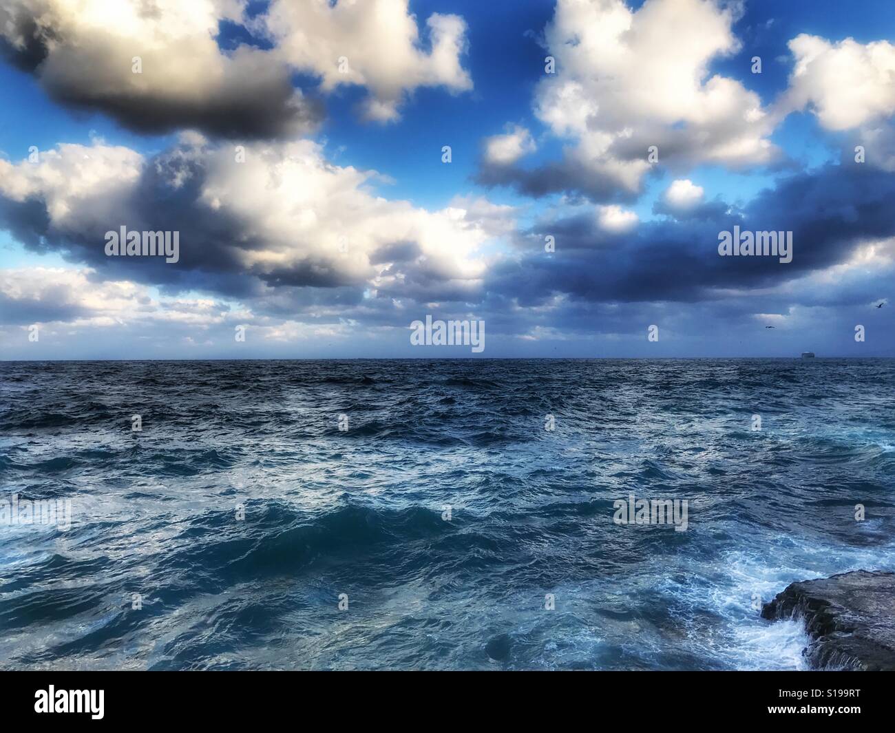 Mediterranean in Winter Stock Photo - Alamy