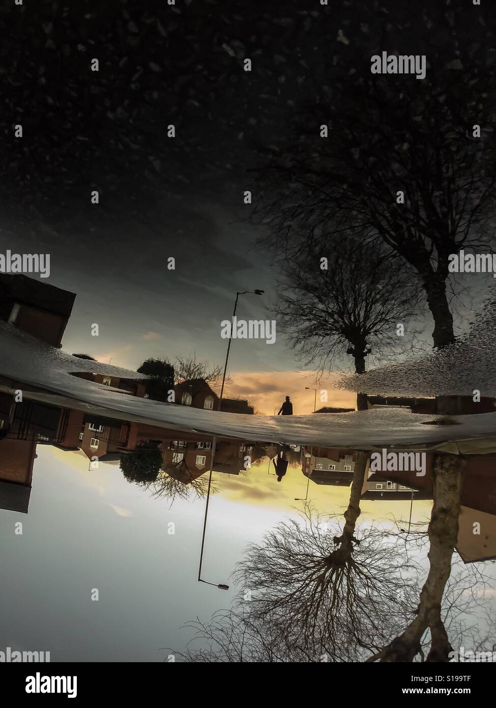 Water puddle reflection hi-res stock photography and images - Alamy