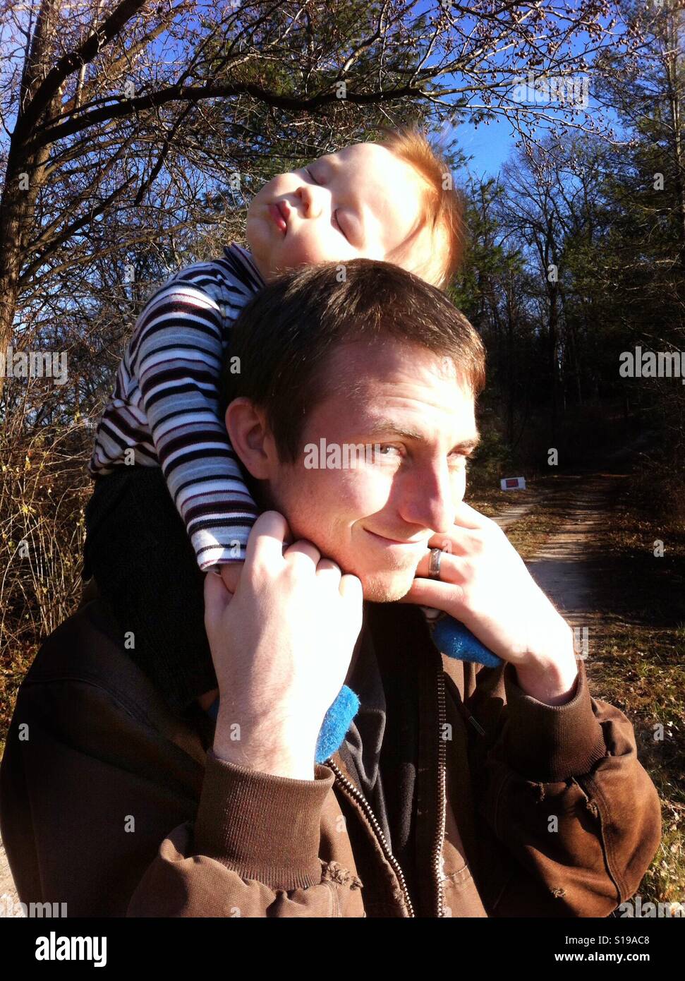 Daddy and son Stock Photo - Alamy