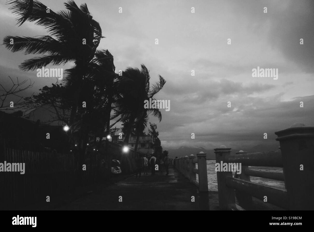 Rain and wind storm beach hi-res stock photography and images - Alamy