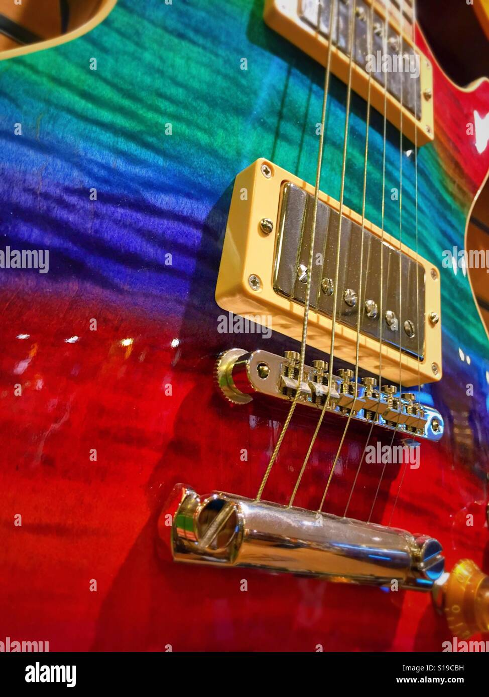 Colorful electric guitar Stock Photo - Alamy