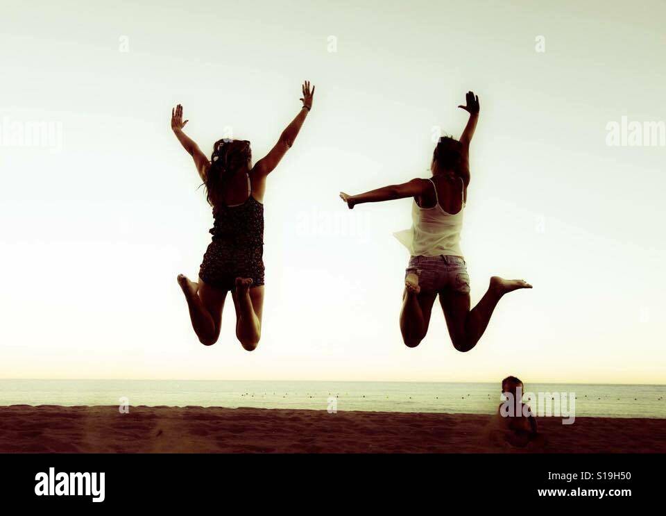 Fun in the sun Stock Photo - Alamy